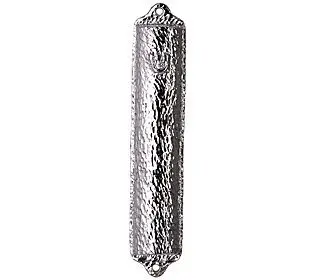 COPA JUDAICA Mezuzah Case Hammered Silver - One-color