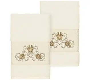 LINUM HOME TEXTILES Bella 2pc Embellished Hand Towel Set - One-color