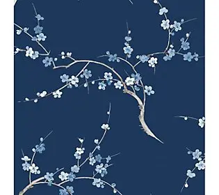 NEXTWALL Cherry Blossom Floral Peel And Stick W Allpaper Roll - One-color