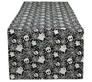 DESIGN IMPORTS Haunted Objects Table Runner 14x 72 - One-color