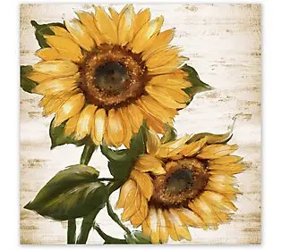 COURTSIDE MARKET Sunflower Summer Ii 16x16 Can Vas Wall Art - One-color