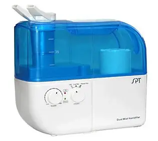 SPT Dual Mist Humidifier With Ion Exchange Filt Er - One-color
