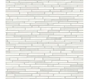 NEXTWALL Faux Mosaic Strip Tile Peel And Stick Wallpaper Roll - One-color