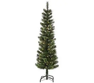 GERSON INTERNATIONAL 6.5' Cashmere Needle Pencil Tree W/lights G Erson Co - One-color