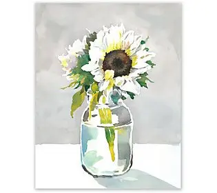 COURTSIDE MARKET Sunflower I 16x20 Canvas Wall Art - One-color