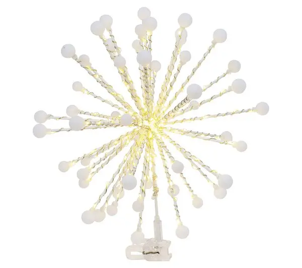 GERSON INTERNATIONAL 13.7-in H Led Lighted Starburst Tree Topper Erson Co - One-color