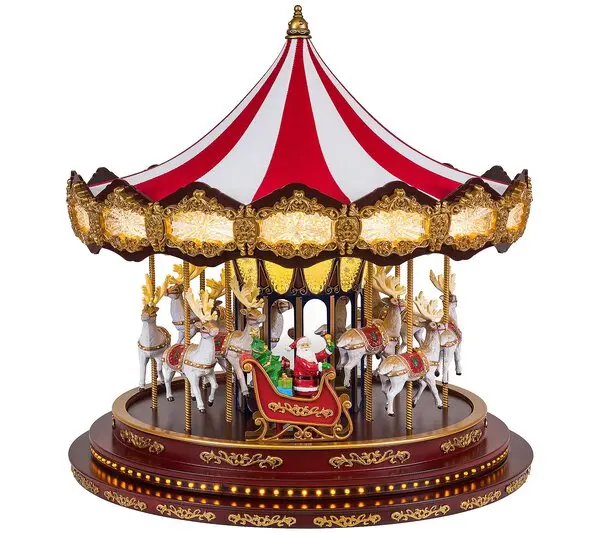 MR. CHRISTMAS Deluxe Christmas Carousel - One-color