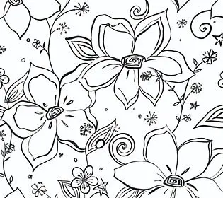 NEXTWALL Linework Floral Peel And Stick Wallpap Er Roll - One-color