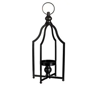 GLITZHOME Modern Farmhouse Open Scroll Lantern Small - One-color