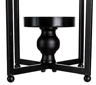 GLITZHOME Modern Farmhouse Open Scroll Lantern Small