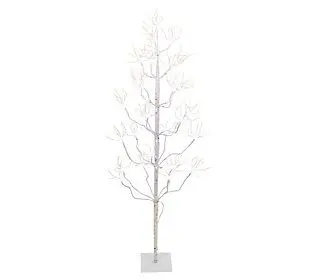 EVERLASTING GLOW 4'h White Birch Tree W/ 336 White Lights Eve Rlasting Glow