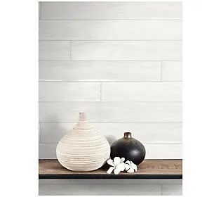 NEXTWALL Teak Planks Peel And Stick Wallpaper R Oll