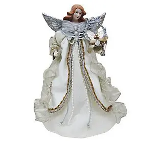 SANTA'S WORKSHOP 16' Silver Elegance Angel Tree Topper - One-color