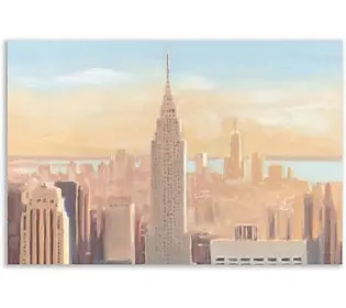 COURTSIDE MARKET Manhattan Dawn 18x26 Canvas Wa Ll Art - One-color