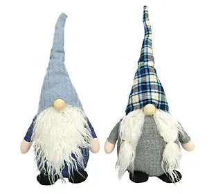 SANTA'S WORKSHOP 12' Country Gnomes, Set Of 2 - One-color