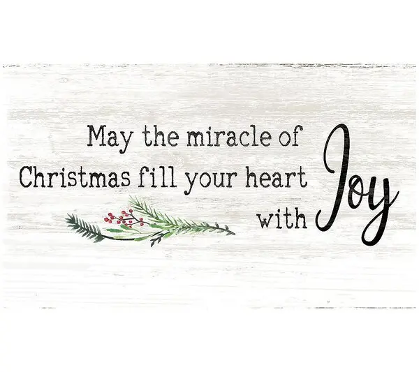 YOUNG'S INC. Christmas Miracle Wall Decor - One-color