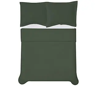 CANNON Solid Percale 3-piece Full/queen Duvet S T