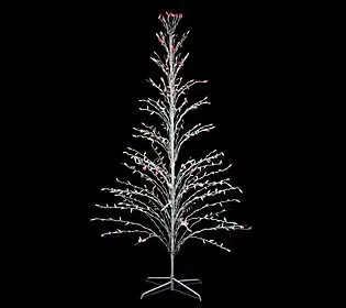 NORTHLIGHT 6' Christmas Cascade Twig Tree Outdo Or Multi Lights