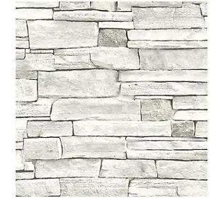 NEXTWALL Faux Stacked Stone Peel And Stick Wall Paper Roll - One-color