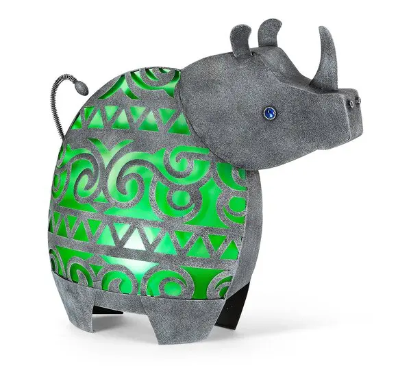 GERSON INTERNATIONAL Solar Metal Rhino Gerson Co - One-color