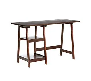QVC Braxton Espresso Desk - One-color