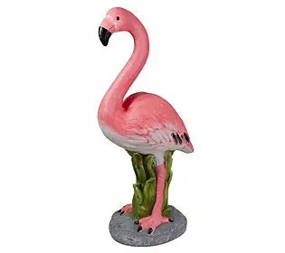 NORTHLIGHT 25.5' Pink Standing Flamingo Outdoor Garden Statue - One-color