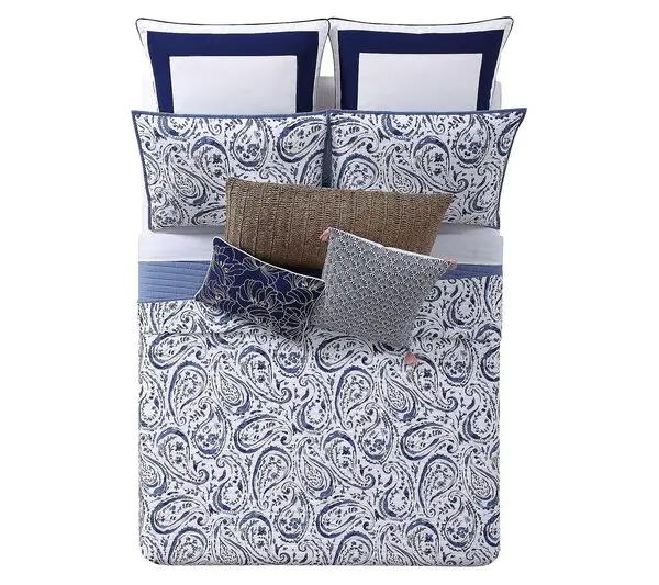OCEANFRONT RESORT Indienne Paisley King Quilt S Et