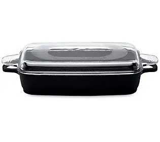 BERGHOFF Scala 4qt. Cast Alum Roasting Pan W Gl Ss Lid - One-color
