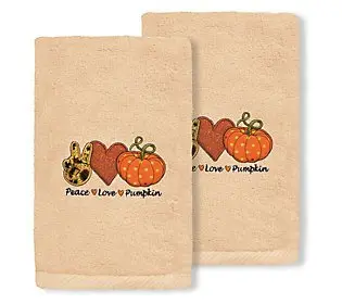 LINUM HOME TEXTILES Peace*love*pumpkin Embroi Dered Luxury - One-color