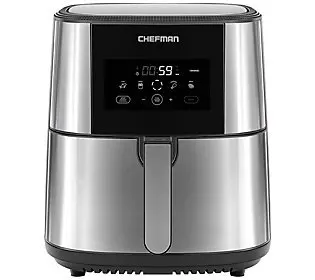 CHEFMAN 8 Quart Turbofry Stainless Steel Air Fr Yer - Silver