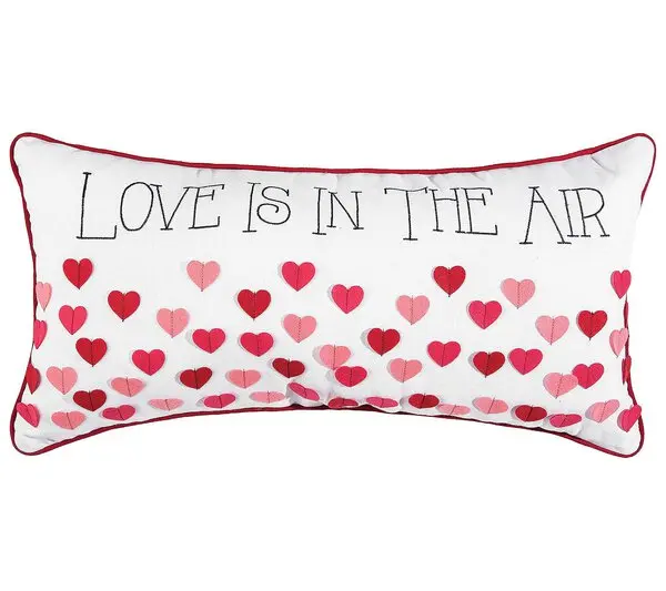 VALERIE PARR HILL 12' X 24' Love Is In The Air Valentine's Day Pi Llow Valerie - One-color