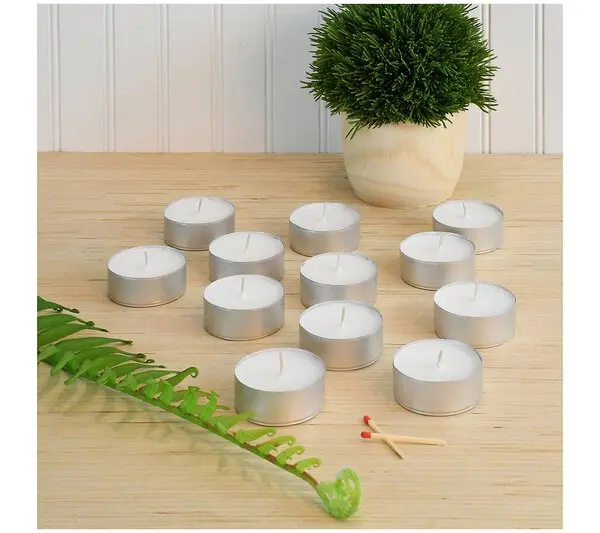 LUMABASE Extra Large Tea Light Candles- Set Of 12