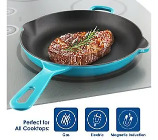 CHANTAL COOKWARE Chantal 10' Round Cast Iron Skillet