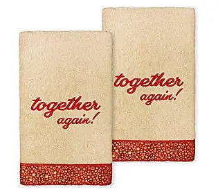 LINUM HOME TEXTILES Christmas Together Again Mbroidered - One-color