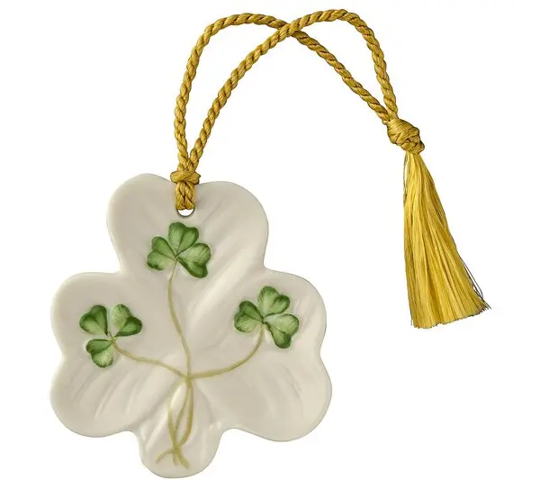 BELLEEK Shamrock Ornament - One-color