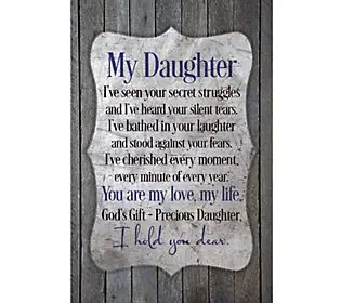 DEXSA COMPANY Dexsa My Daughter...new Horizons Wood Plaque - One-color