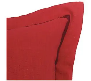 C&F HOME Scarlet Flange Pillow