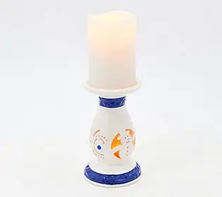 LIGHTSCAPES Cutwork Pedestal With Candle - One-color