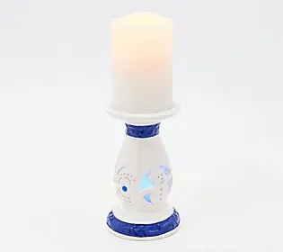 LIGHTSCAPES Cutwork Pedestal With Candle