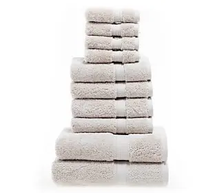 SUPERIOR Madison Egyptian Cotton Pile Plush 10- Piece Towel Set - One-color