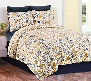 VALERIE PARR HILL Natural Home Twin Quilt Set Valerie - One-color