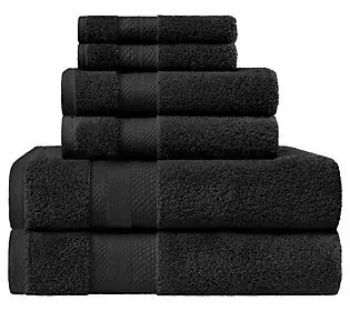 SUPERIOR Turkish Cotton 6-piece Absorbent Towel Set - One-color