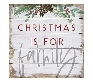 SINCERE SURROUNDINGS Christmas Is For Family Pallet Petite Sincer Surroundings - One-color