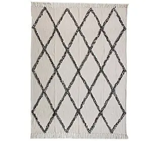 OX BAY TRADING CO. Ox Bay Crossed Over Throw Blanket - One-color