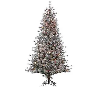 STERLING 7.5' Flocked Hard/mixed Needle Scotch Pine Co - One-color