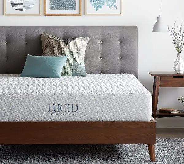 LUCID Comfort Collection 10' Gel Foam King Mattress - One-color