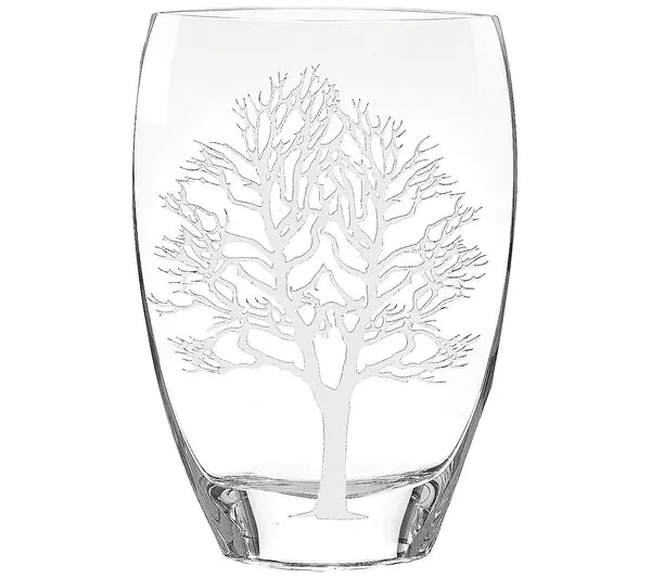 BADASH CRYSTAL Crystal Tree Of Life Mouth Blown 12' Cry Stal Vase - One-color