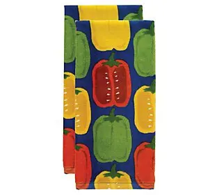 T-FAL Print Fiber Reactive Kitchen Towels Set Of 2 - One-color