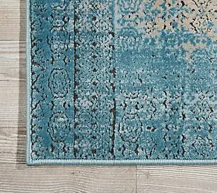 NOURISON HOME Karma Blue 2'2' X 7'6' Runner