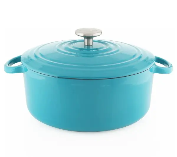 CHANTAL COOKWARE Chantal 5-qt Round Cast-iron Dutch Oven W/ Lid - One-color